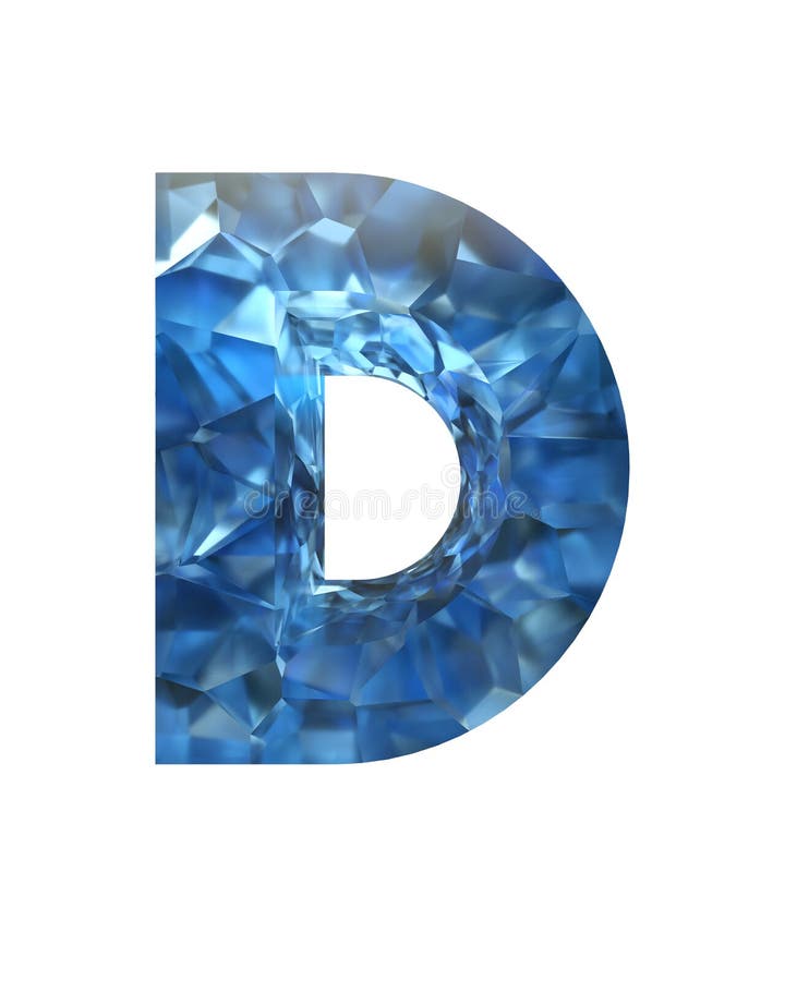 3d Realistic Crystal Alphabet. Elegant Alphabet. 3d Renderings Stock ...