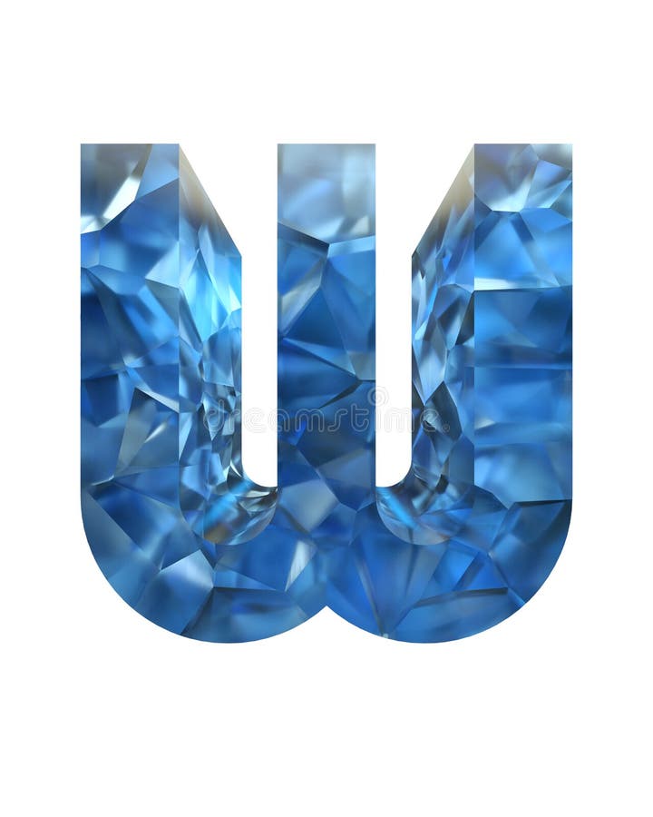 3d Realistic Crystal Alphabet. Elegant Alphabet. 3d Renderings Stock ...