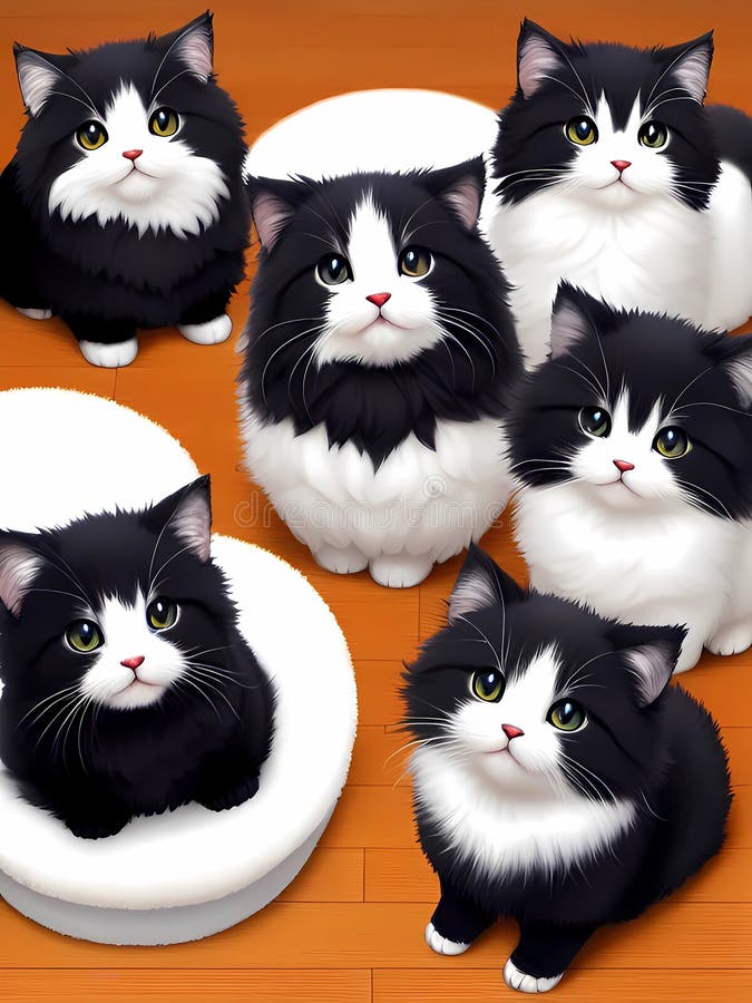 3D Realistic Cute Little Cats Stock Illustration - Illustration of ... 3D Realistic Cute Little Cats Stock Illustration - Illustration of ...