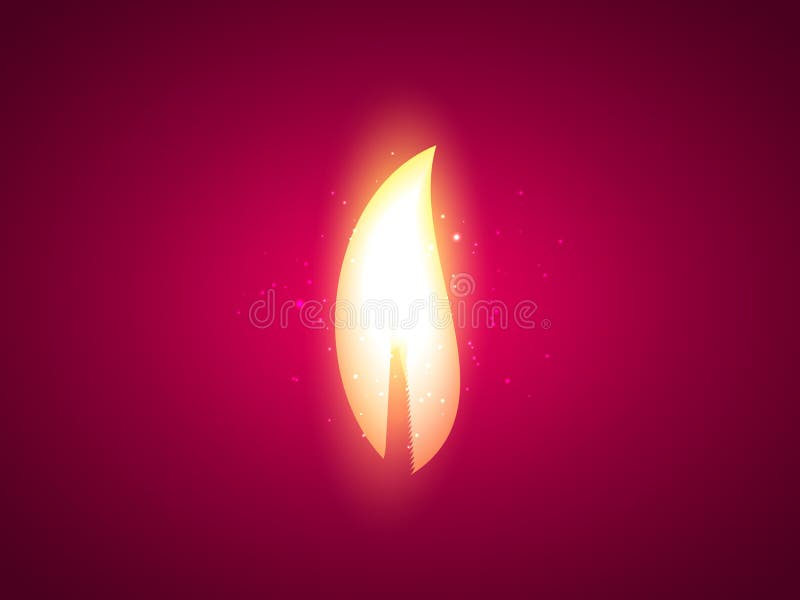 3D Realistic Different Flame of Candle Closeup Isolated White ...