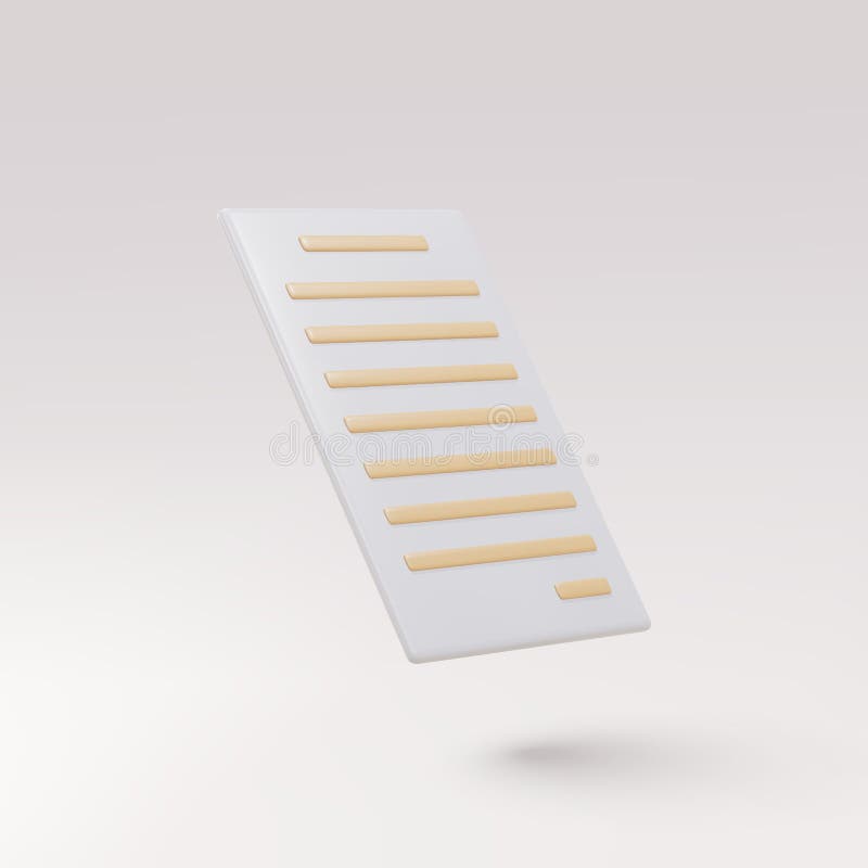 3d Realistic Documents Icon. Stack of Paper Sheets. a Confirmed or ...