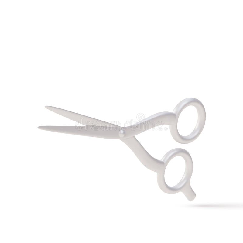 3d Realistic Flying Scissors. Vector Illustration Stock Vector ...