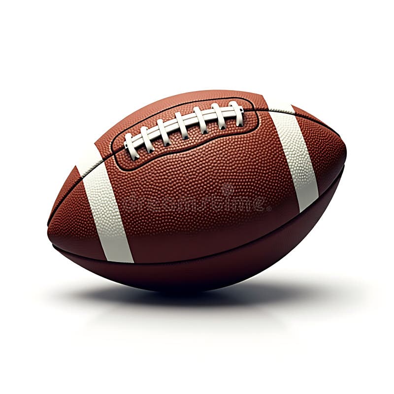 3D Realistic Football with Textured Surface Stock Illustration ...
