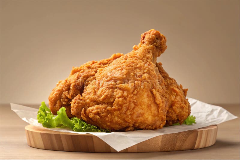 3d Realistic Fried Chicken Illustration Stock Illustration ...