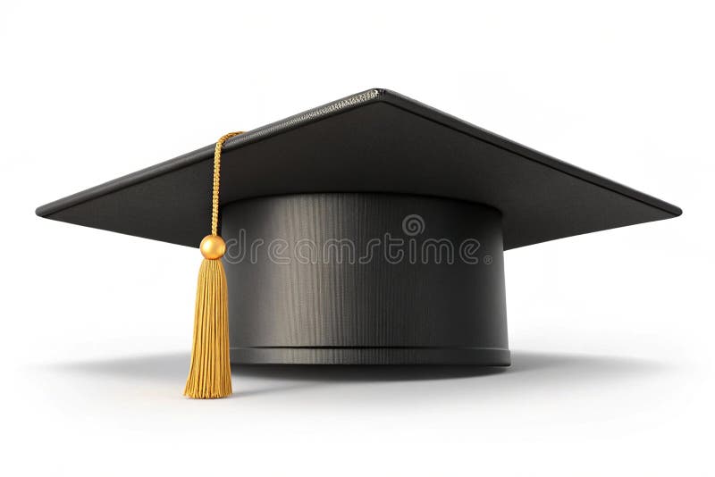 3d Realistic Graduation Cap Illustration Stock Illustration ...