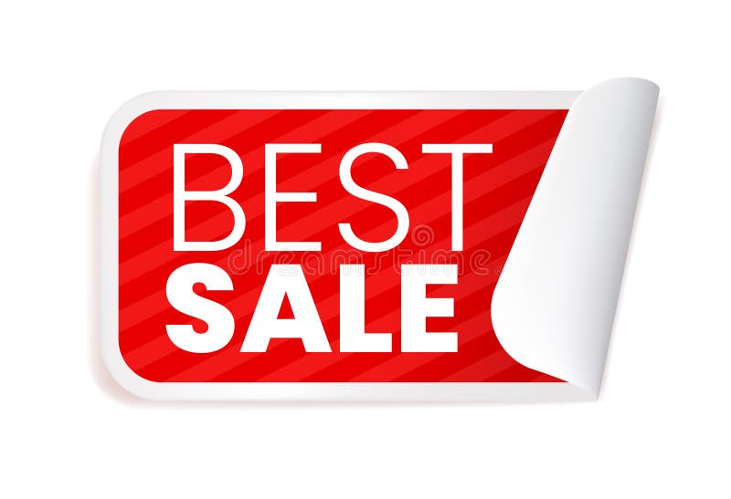 3D Realistic High Quality Red Labels on White Background Stock Vector ...