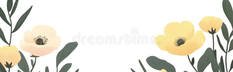 3D Realistic Modern Design Featuring Wild Flowers and Seamless Spring ...