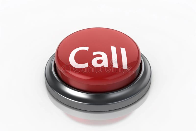 3D Realistic Phone Call Button Illustration Stock Illustration ...
