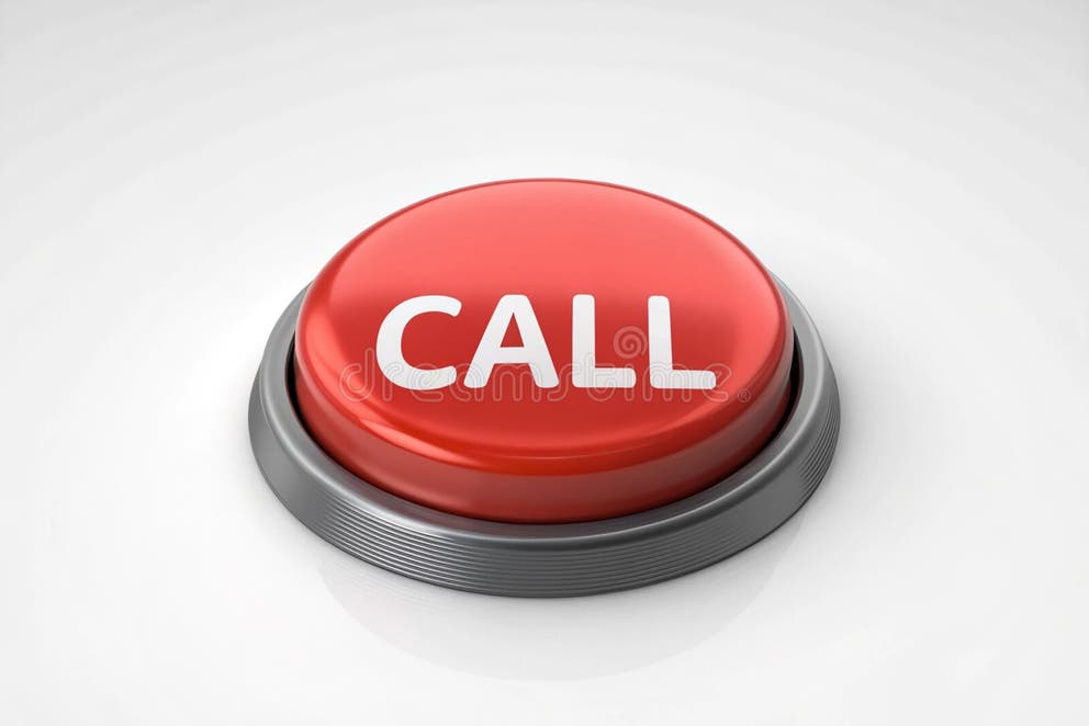 3D Realistic Phone Call Button Illustration Stock Illustration ...