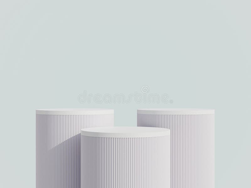 3D Realistic Podium for Product Showcase with Soft Gradient Background ...