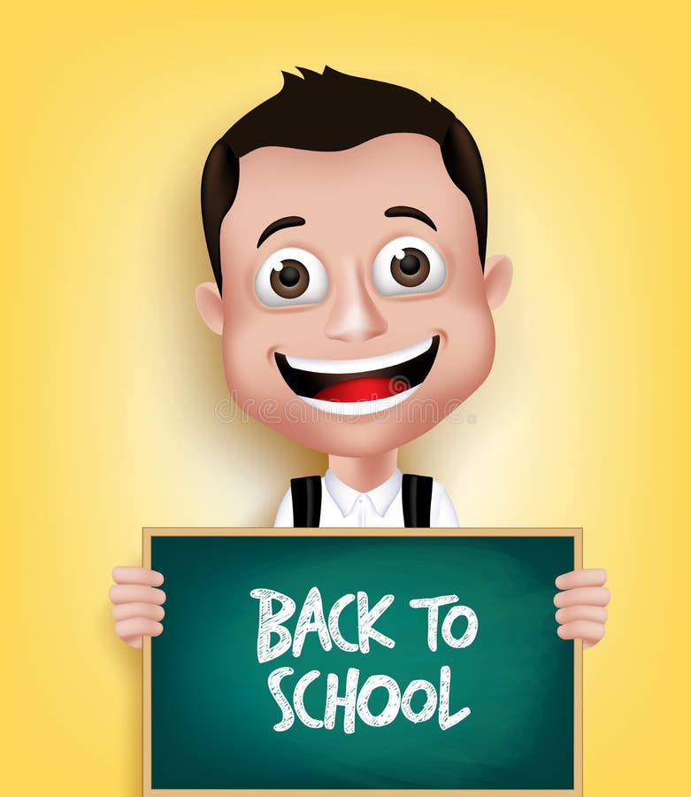 Smiling Student Cartoon