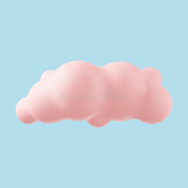 3d realistic simple clouds stock vector. Illustration of balloon ...