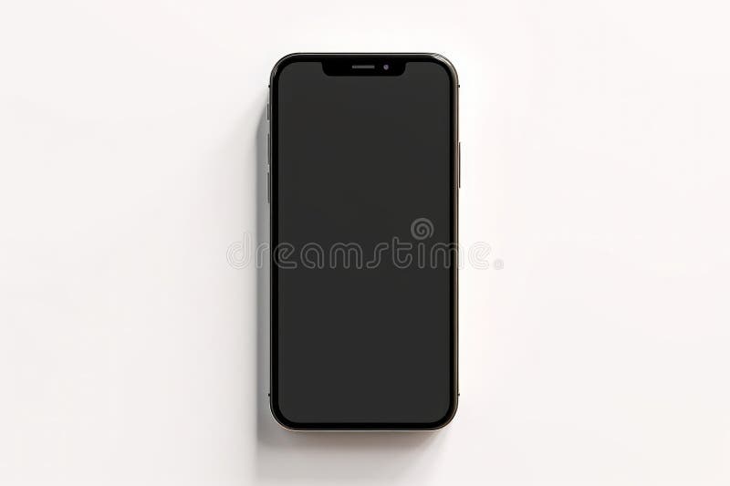 Device Mockup, Mobile Isolated on White. Modern Smart Phone with Blank ...