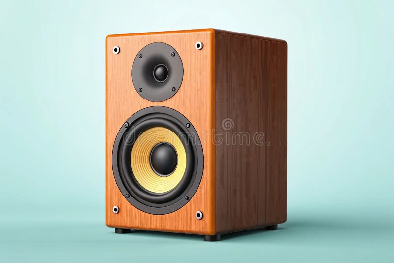 3d Realistic Sound Speaker Icon Illustration Stock Illustration ...