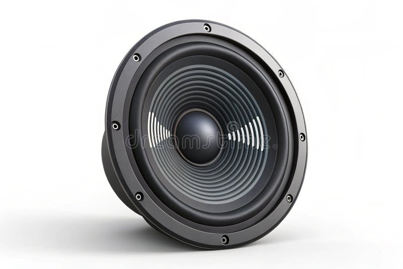 3d Realistic Sound Speaker Icon Illustration Stock Illustration ...