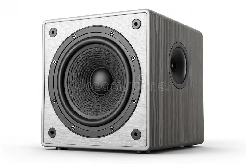 3d Realistic Sound Speaker Icon Illustration Stock Illustration ...