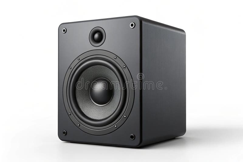 3d Realistic Sound Speaker Icon Illustration Stock Illustration ...