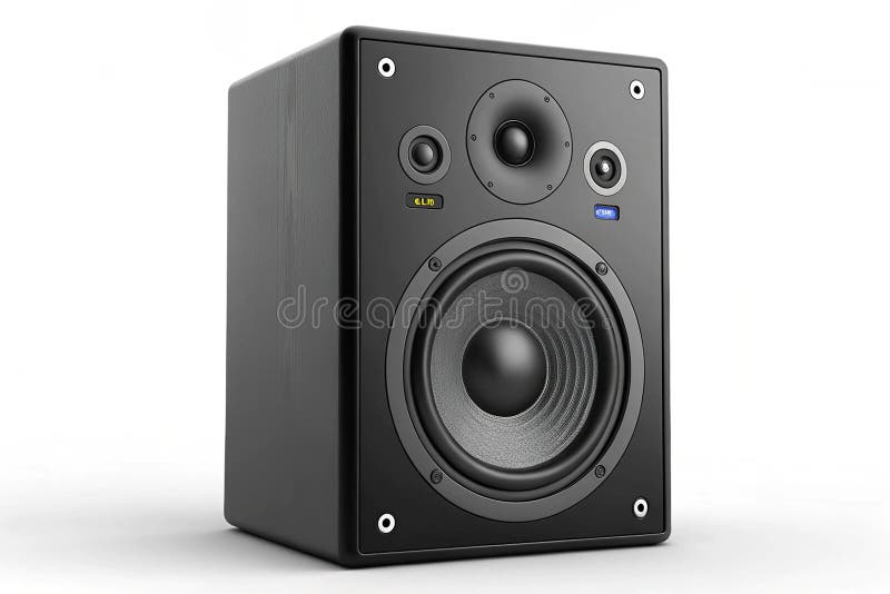 3d Realistic Sound Speaker Icon Illustration Stock Illustration ...