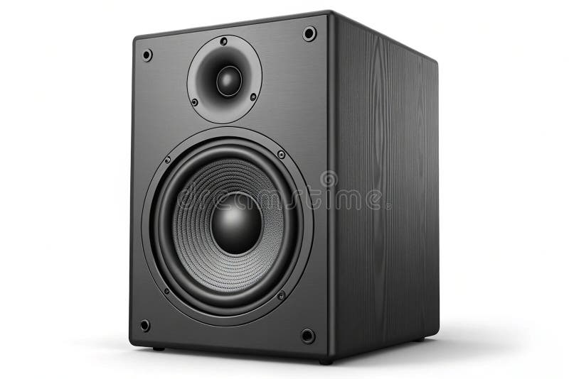 3d Realistic Sound Speaker Icon Illustration Stock Illustration ...