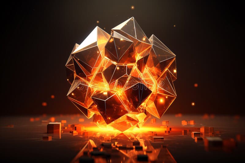 3D Realistic Square Texture with LED Lights Stock Illustration ...