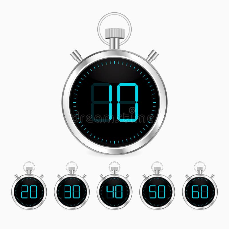 Realistic stopwatch stock vector. Illustration of meter - 29010047