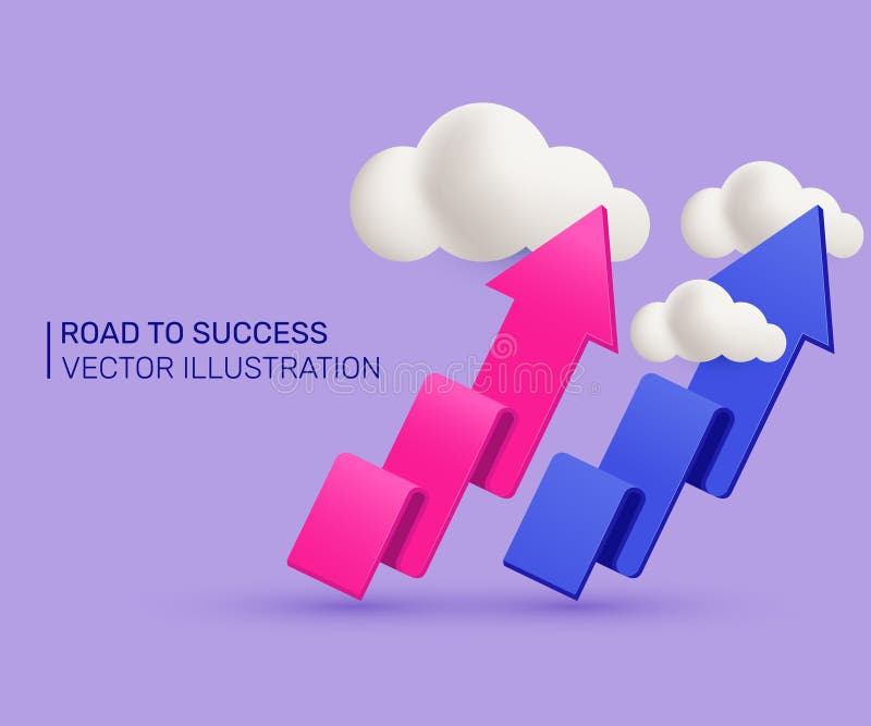 3d Realistic Unique Icon Concept Business Arrow Target Direction Vector ...