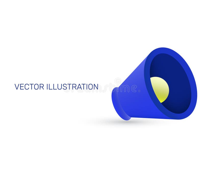 3d Realistic Unique Icon Concept Sound Notification Vector Design Stock ...