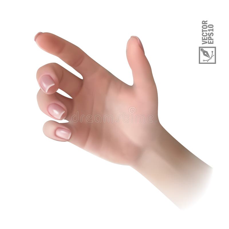 3d Realistic Vector Hand Holding Something for Advertising Stock Vector ...