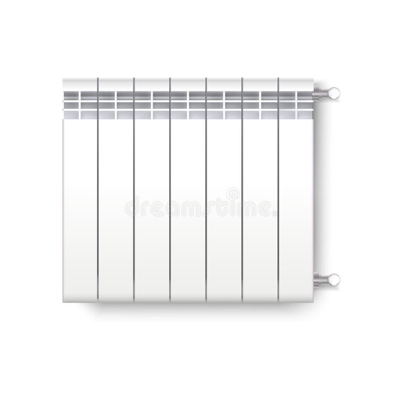 Realistic Vector Icon. Heater, Oil Radiator Stock Vector - Illustration ...
