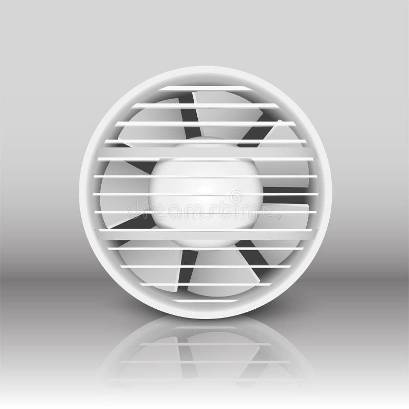Realistic Vector Icon. House Ventilation, Fan Stock Vector ...