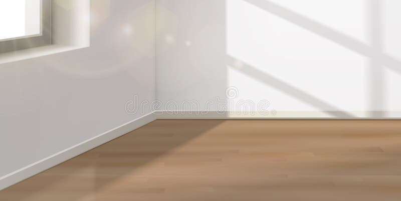 3d Realistic Vector Interior Design Illustration. Empty Room with ...