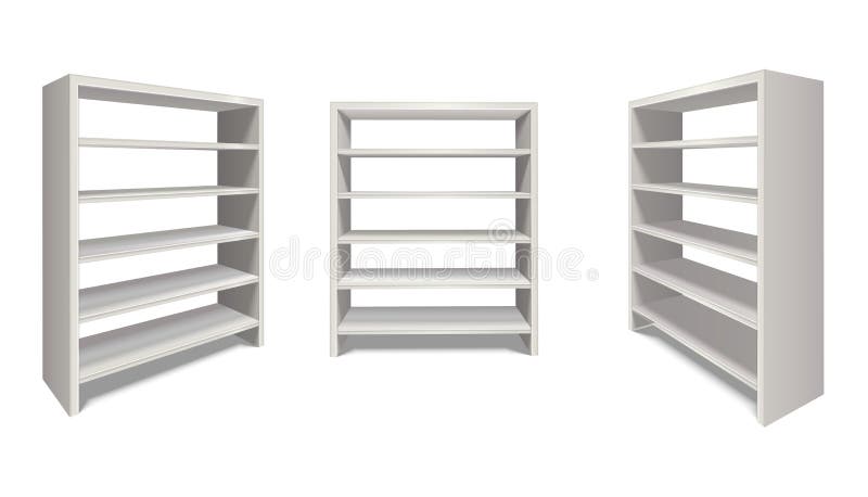 Product Exhibit Stand. Store Display, Modern Blank Supermarket Shelf ...