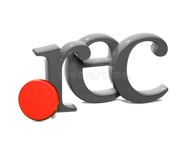 3D REC no fundo branco ilustração stock. Ilustração de isolado - 91838918