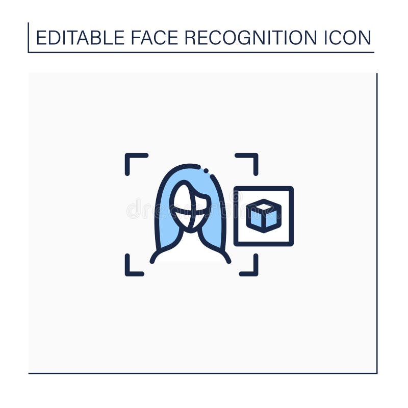 3d recognition line icon stock vector. Illustration of application ...
