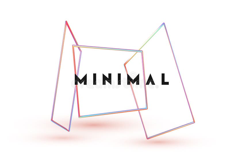 3d Rectangle Shape Objects. Stock Illustration - Illustration of ...