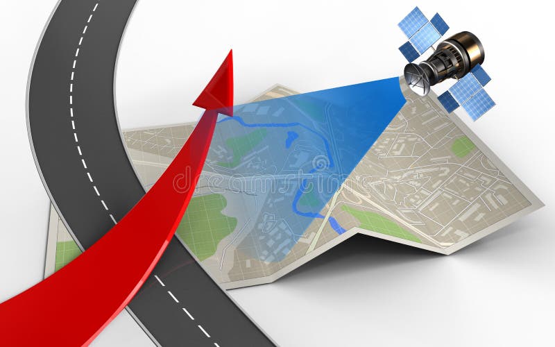 3d red arrow stock illustration. Illustration of direction - 98053892