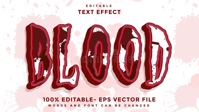 3d Blood Text Effect Stock Illustrations – 240 3d Blood Text Effect ...