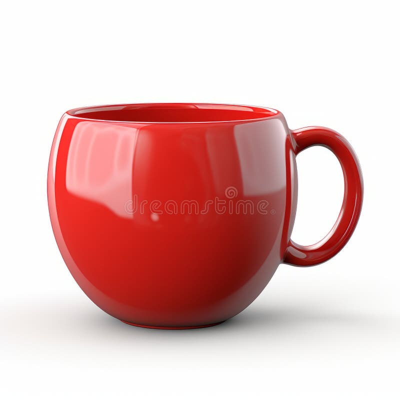 3d Red Coffee Cup: Monochromatic Harmony, Creative Commons Attribution ...