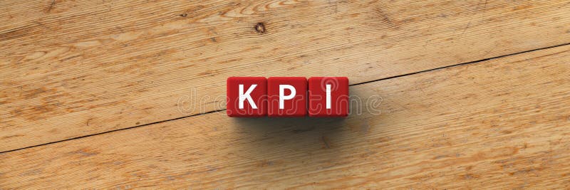 3d Red Cubes With The Word Acronym Kpi For Key Performance Indicator