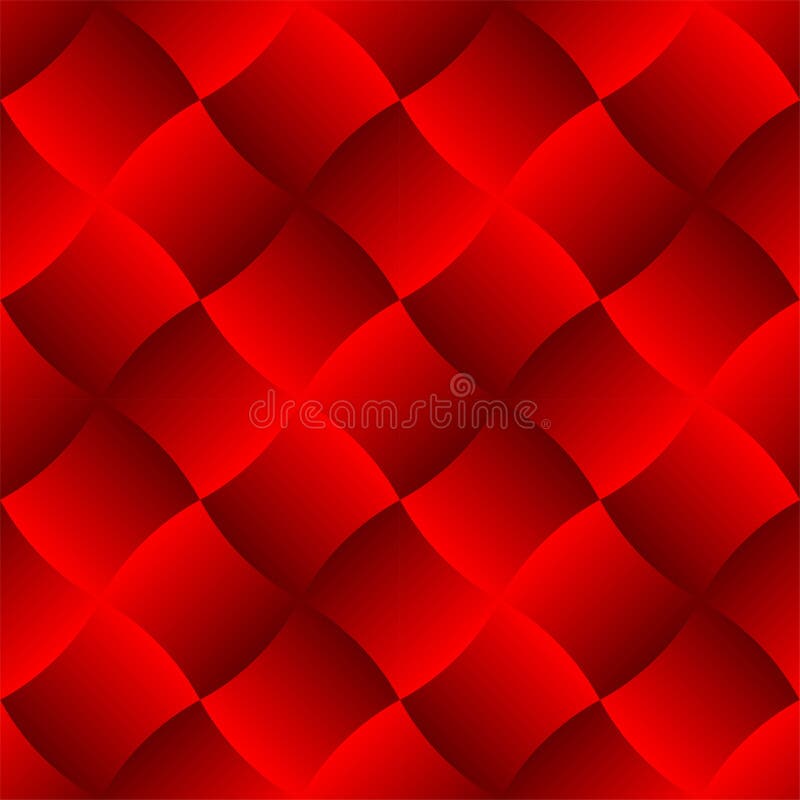 3D Curve Tile Seamless Pattern Red_003 Stock Vector - Illustration of ...