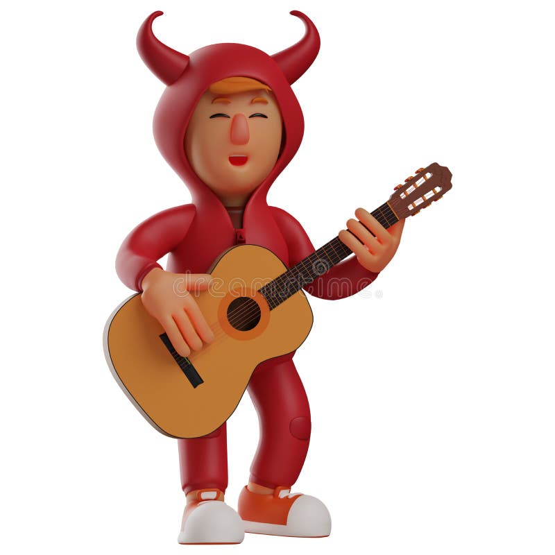 Devil Playing Guitar Stock Illustrations – 84 Devil Playing Guitar ...