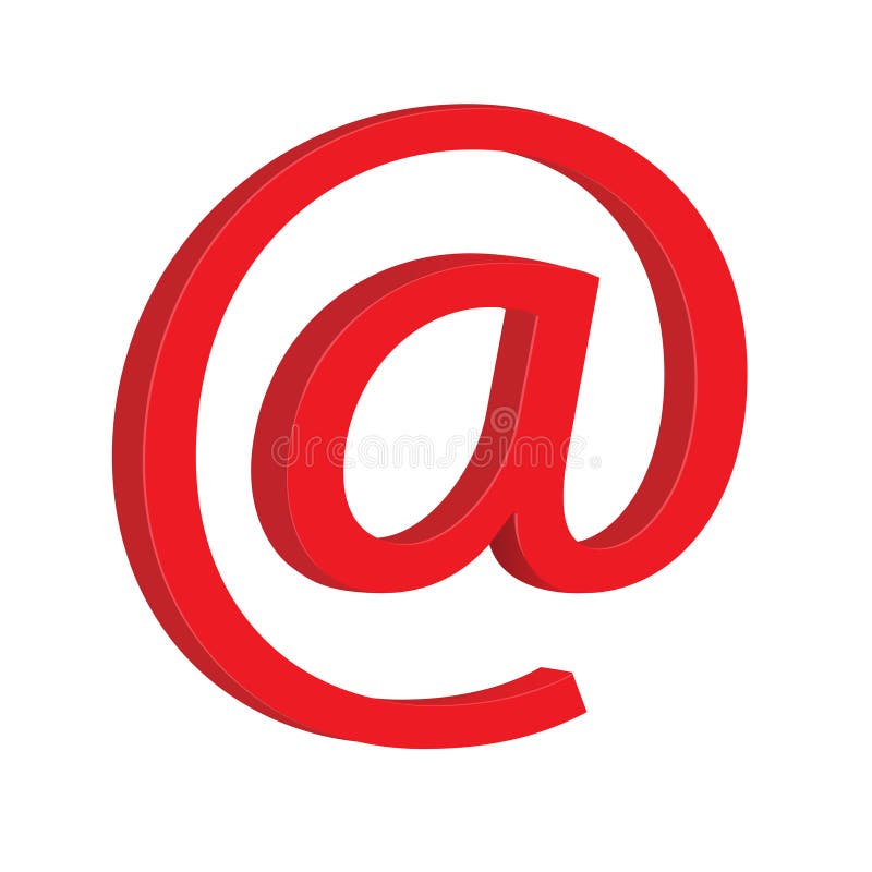 Email Contact Red 3d Stock Illustrations – 676 Email Contact Red 3d ...