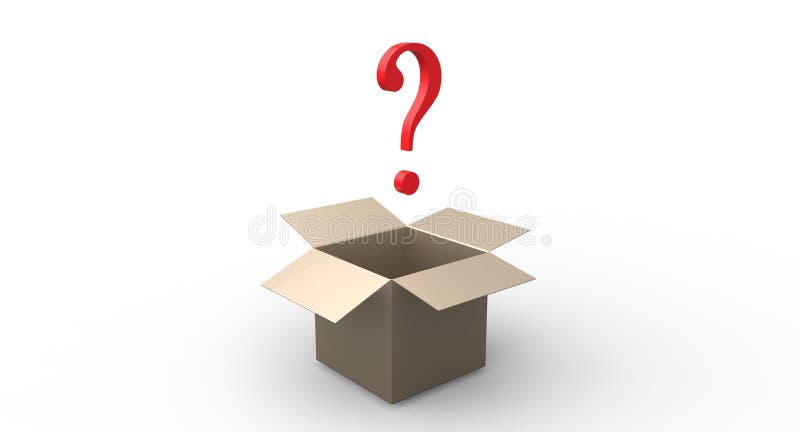 Cardboard Box Red Question Mark Stock Illustrations – 113 Cardboard Box ...