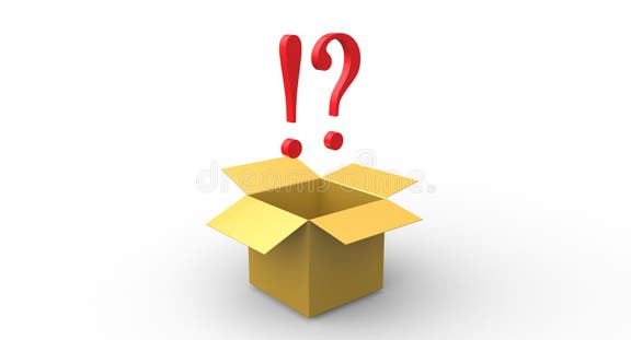 Question Mark Cardboard Box Stock Illustrations – 787 Question Mark ...