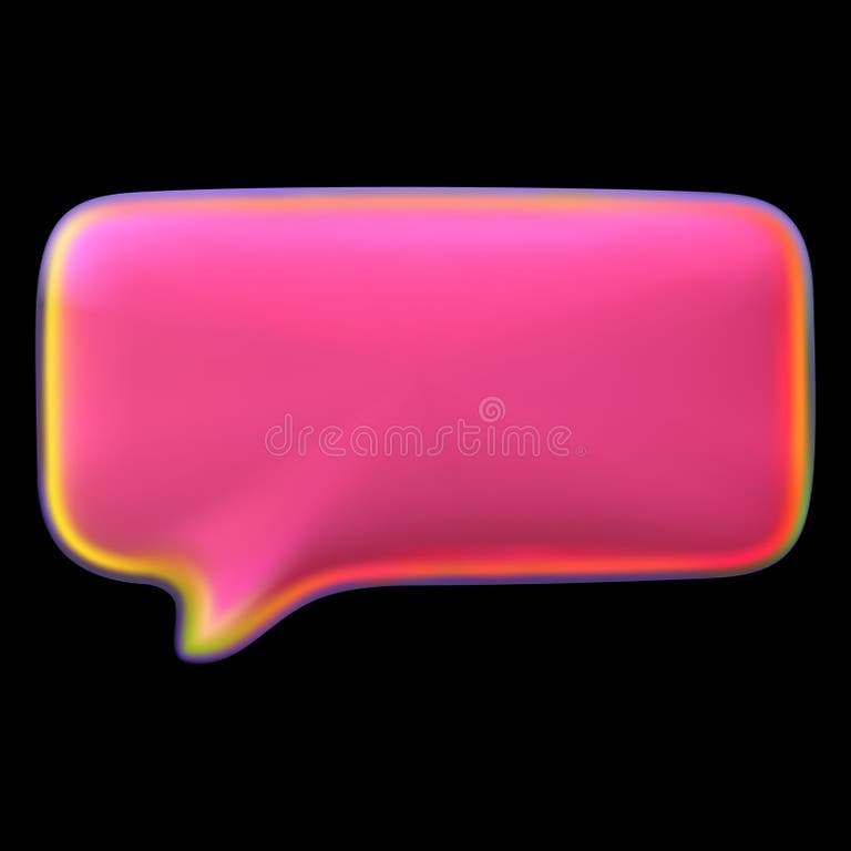 Round Text Bubble Volume Form Stock Illustrations – 40 Round Text ...