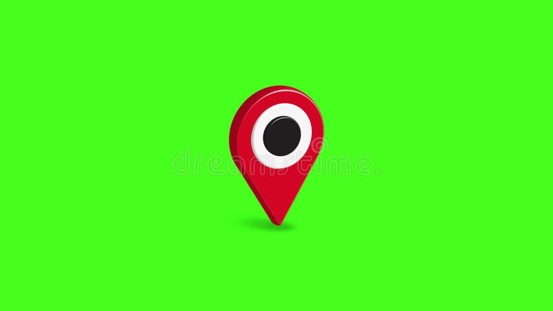 3D Red Map Pointer Animated Video. Stock Footage - Video of ...