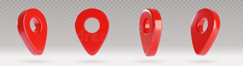 Shiny Drop Shaped Navigation Symbols Stock Illustrations – 2 Shiny Drop Shaped Navigation ...