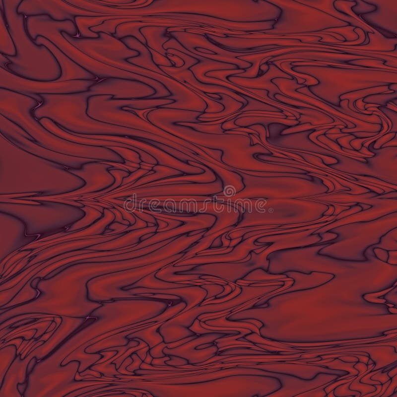 3d Red Melting Style Fractal Pattern Stock Illustration - Illustration ...