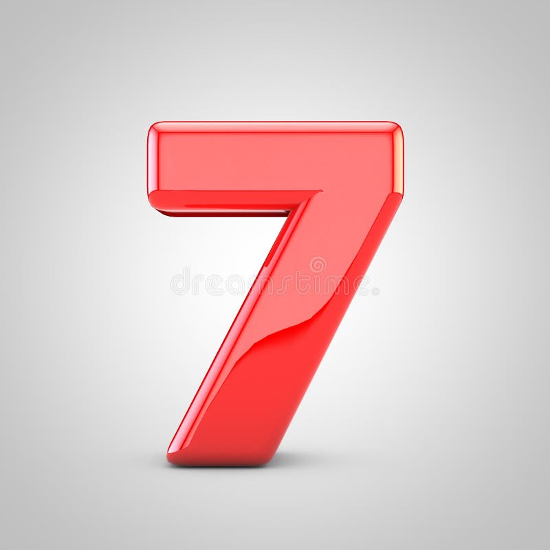 Red Number 7 Stock Illustrations – 1,620 Red Number 7 Stock ...