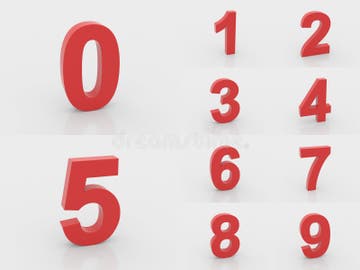 Set 3d Red Numbers Stock Illustrations – 2,264 Set 3d Red Numbers Stock ...